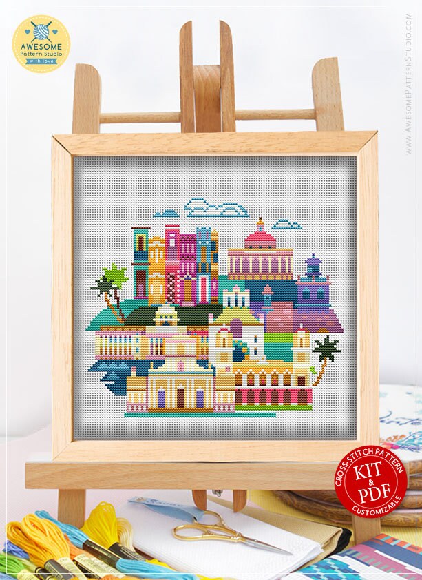 San Juan CS1182 Counted Cross Stitch Pattern KIT and PDF | Etsy