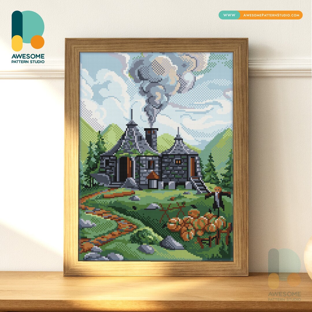 Hagrid's Hut Diamond Painting Kit - Modern Paint by Numbers Art 5d ...