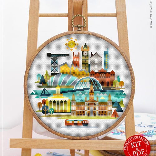 Rotterdam CS950 Counted Cross Stitch Pattern KIT and PDF - Etsy