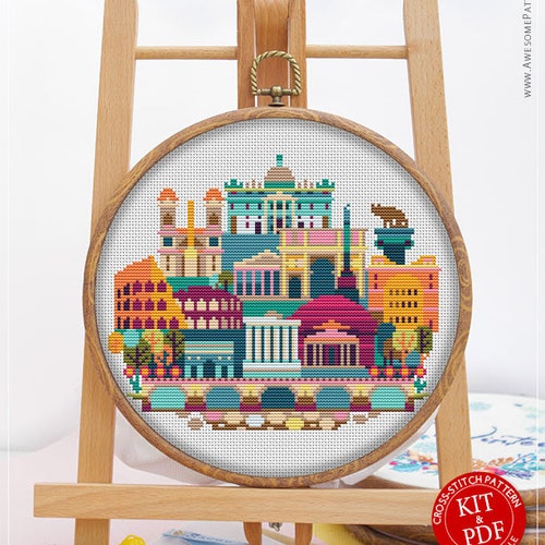 Pisces CS122 Counted Cross Stitch Pattern KIT and PDF - Etsy