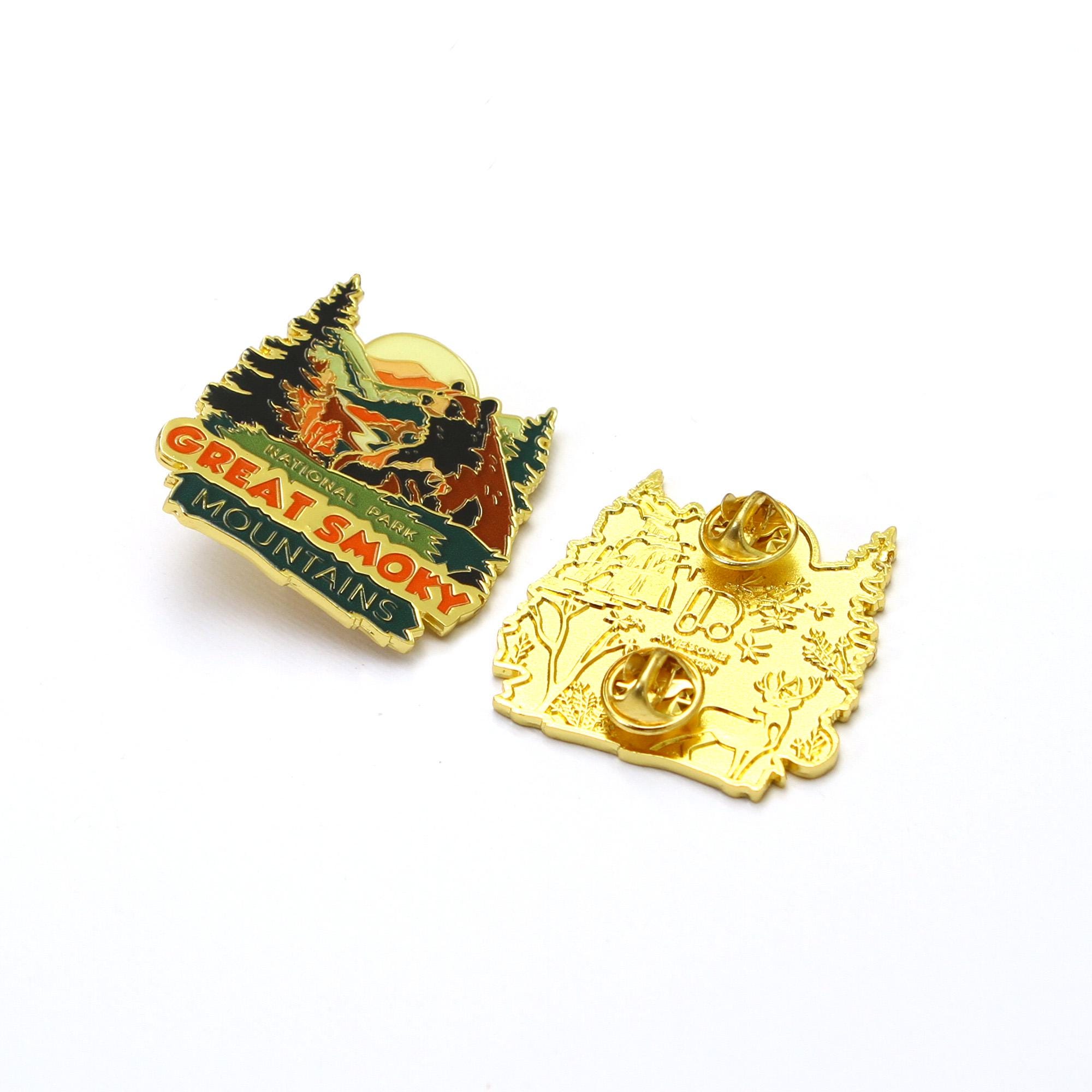 Enamel Pin - Great Smoky Mountains National Park. Hard Enamel Pin ...