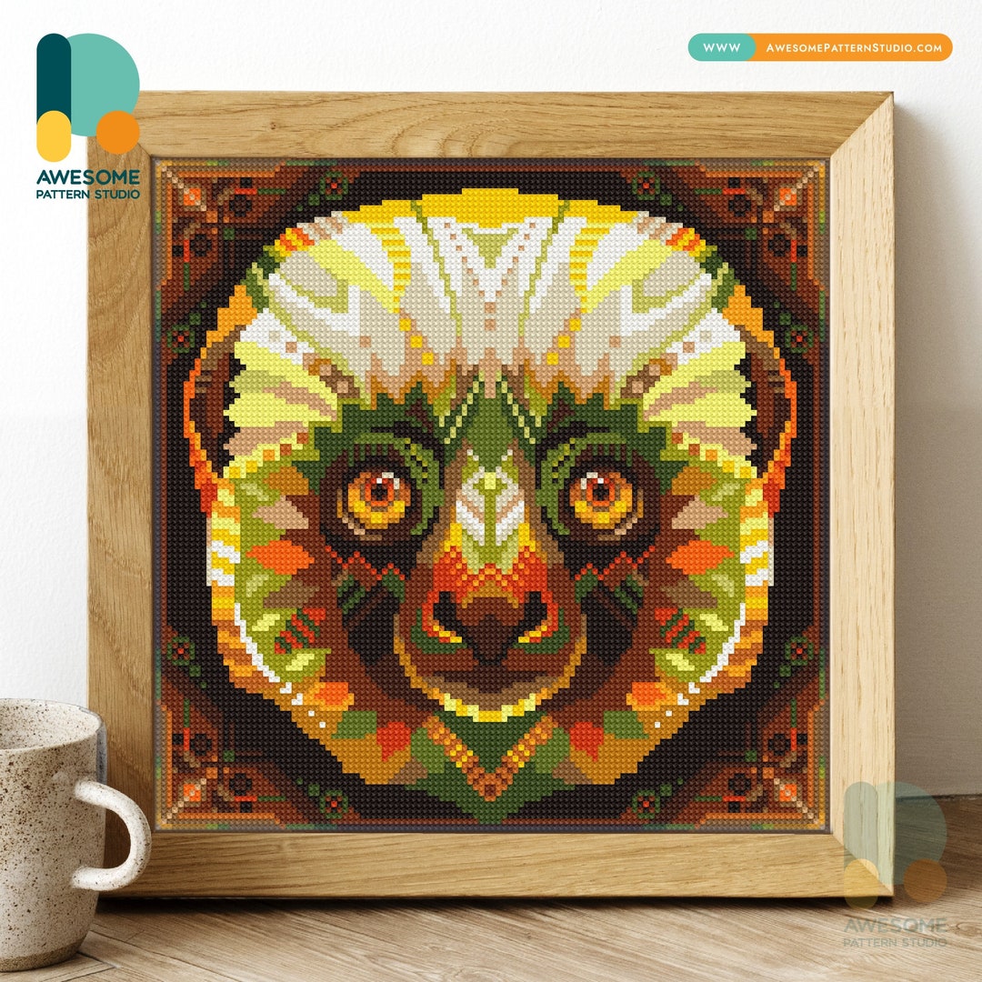 Mandala Lemur DS470, Diamond Painting DIY KIT | Full Diamond Painting ...