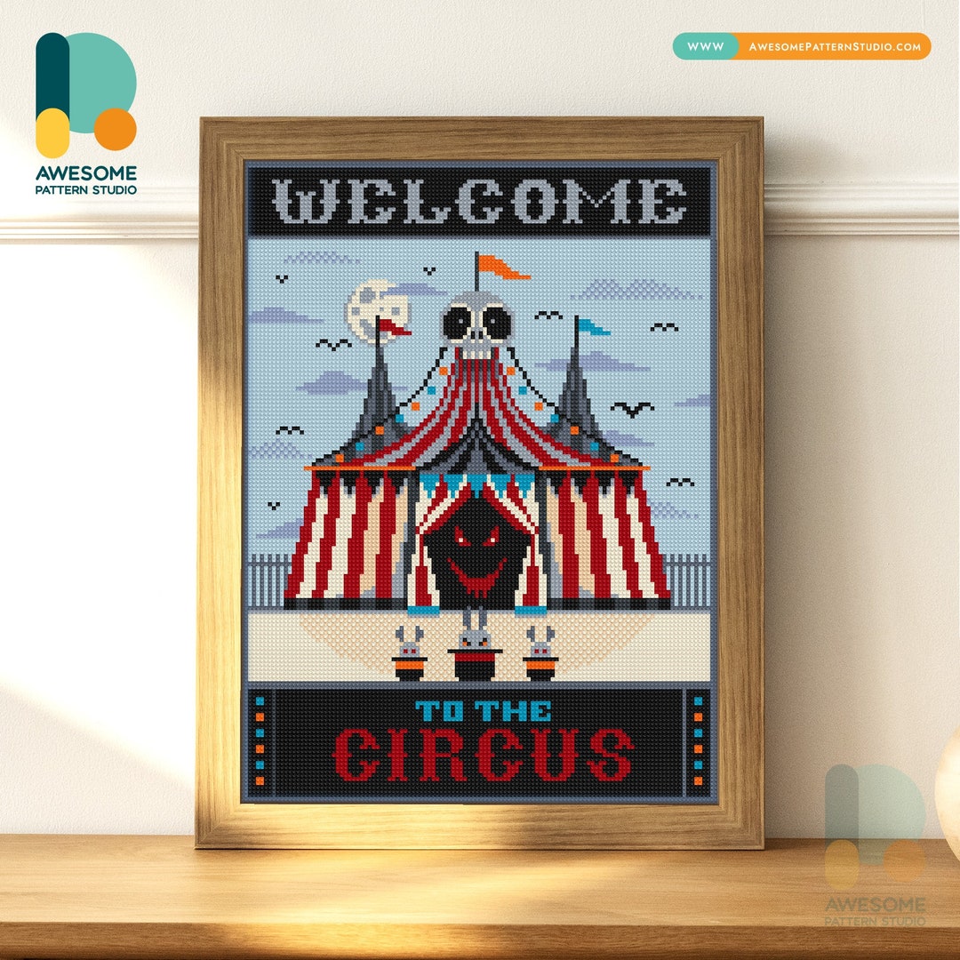 Haunted Circus Tent Diamond Painting Kit: Modern 5d Diamond Painting ...
