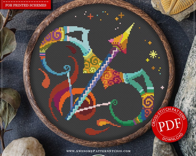 Taurus CS120, Counted Cross Stitch Pattern KIT and PDF Needlepoint ...