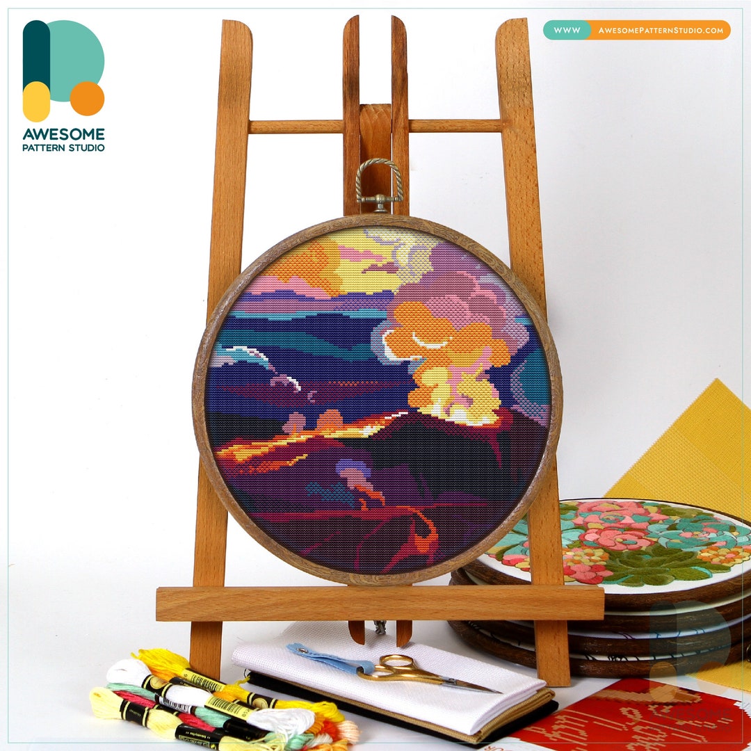 Hawaii Volcanoes National Park CS462, Counted Cross Stitch Pattern KIT ...