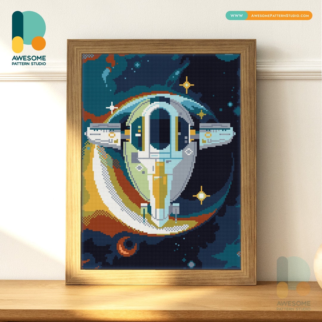 Spaceship DS1670 Diamond Painting DIY KIT Diamond Painting - Etsy