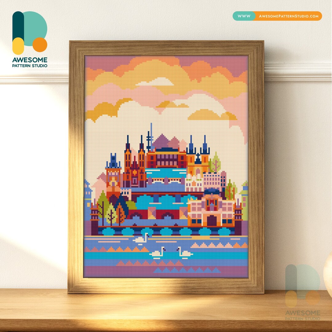 Prague, Czech Republic, Europe Diamond Painting Kit - Modern 5d Diamond ...