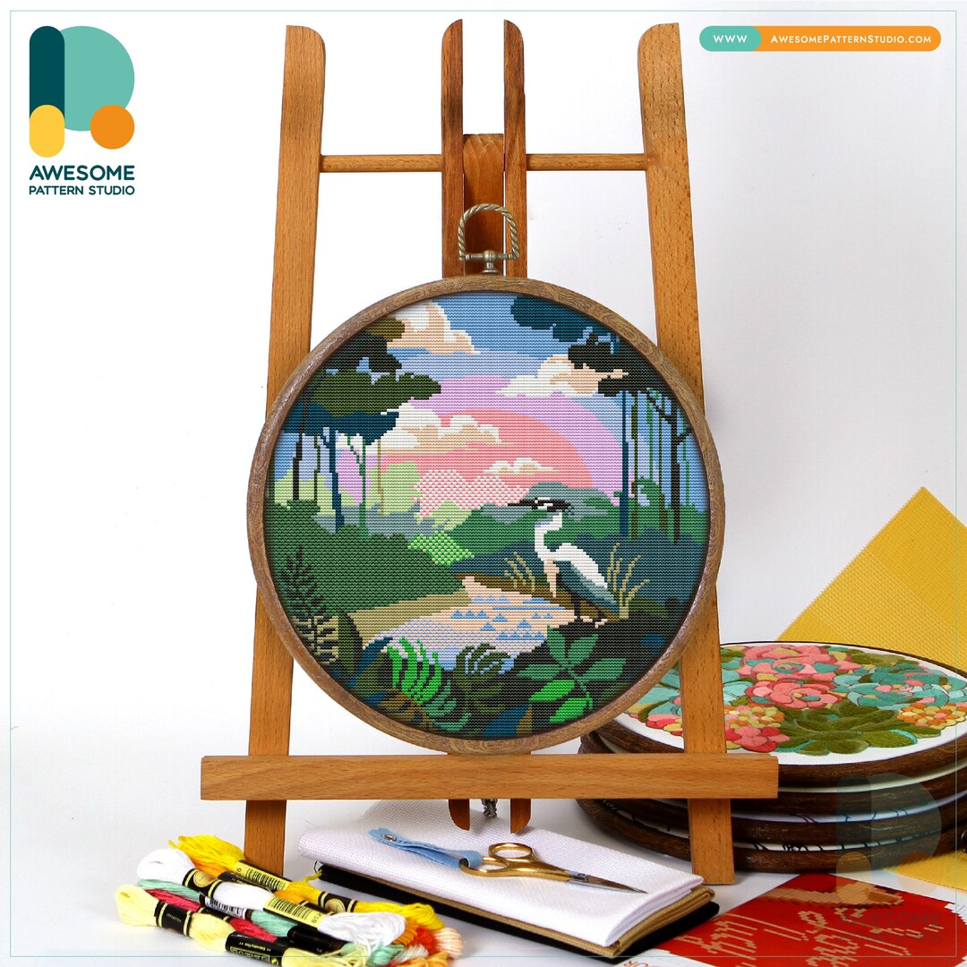 Everglades National Park CS1112, Counted Cross Stitch Pattern KIT and ...