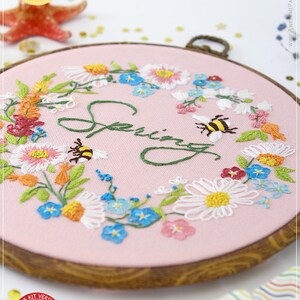 Spring Embroidery EM006 Embroidery Pattern KIT and PDF Diy - Etsy