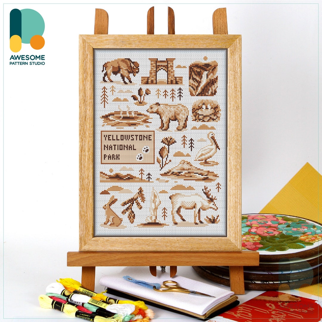 Yellowstone National Park Collection CS2660, Counted Cross Stitch ...