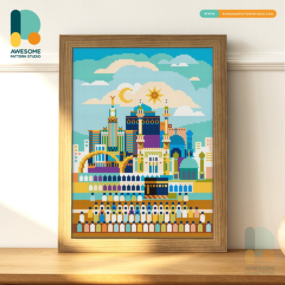 Mecca Saudi Arabia DS156, Diamond Painting DIY KIT | Makkah | City ...