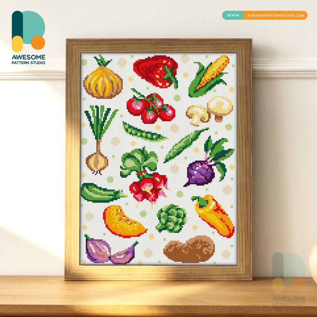Vegetables Collection DS1656, Diamond Painting DIY KIT | Diamond ...