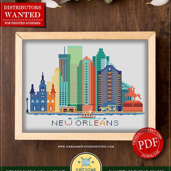 New Orleans Pattern - Etsy