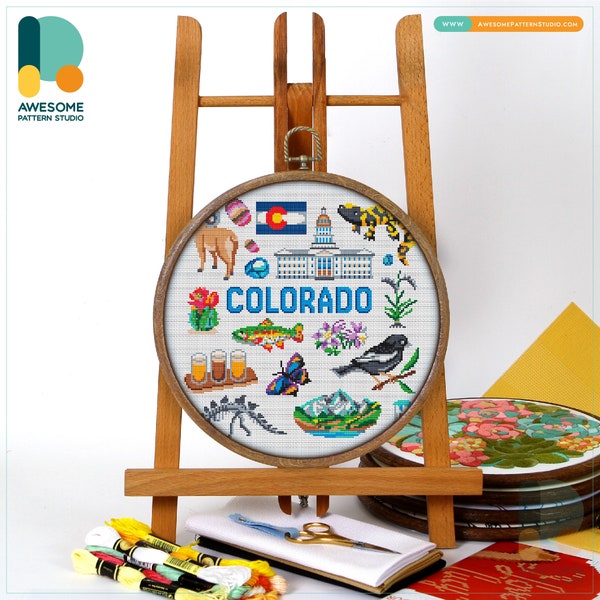 Colorado Cross Stitch Pattern - Etsy