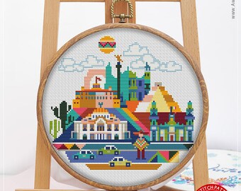 Cross Stitch Mexico | Etsy