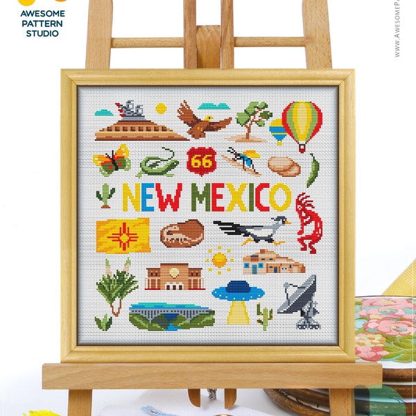 Cross Stitch Mexico - Etsy