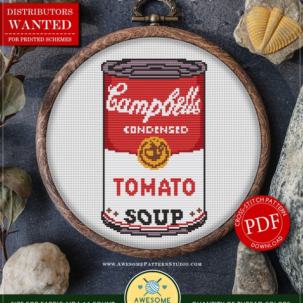 Soup Cross Stitch Pattern - Etsy