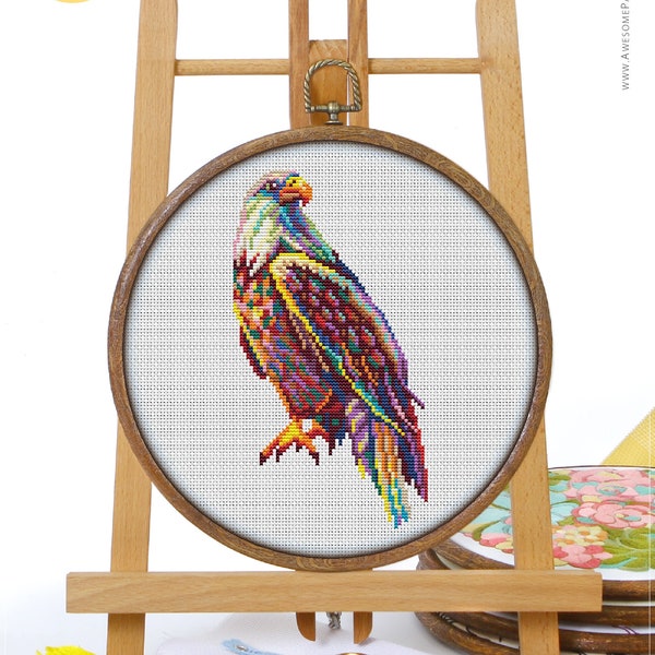Small Eagle Cross Stitch - Etsy