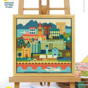 Cannes CS1194 Counted Cross Stitch Pattern KIT and PDF - Etsy