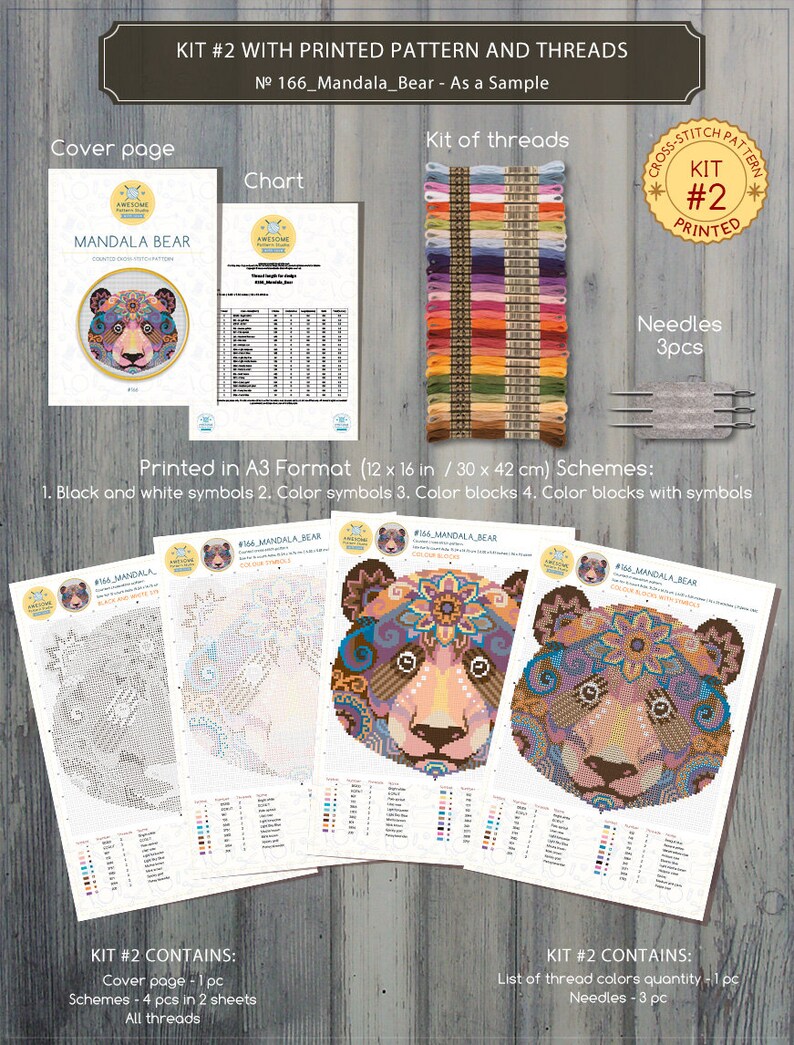 A3 Kansas City Color CS377 Counted Cross Stitch Pattern KIT | Etsy