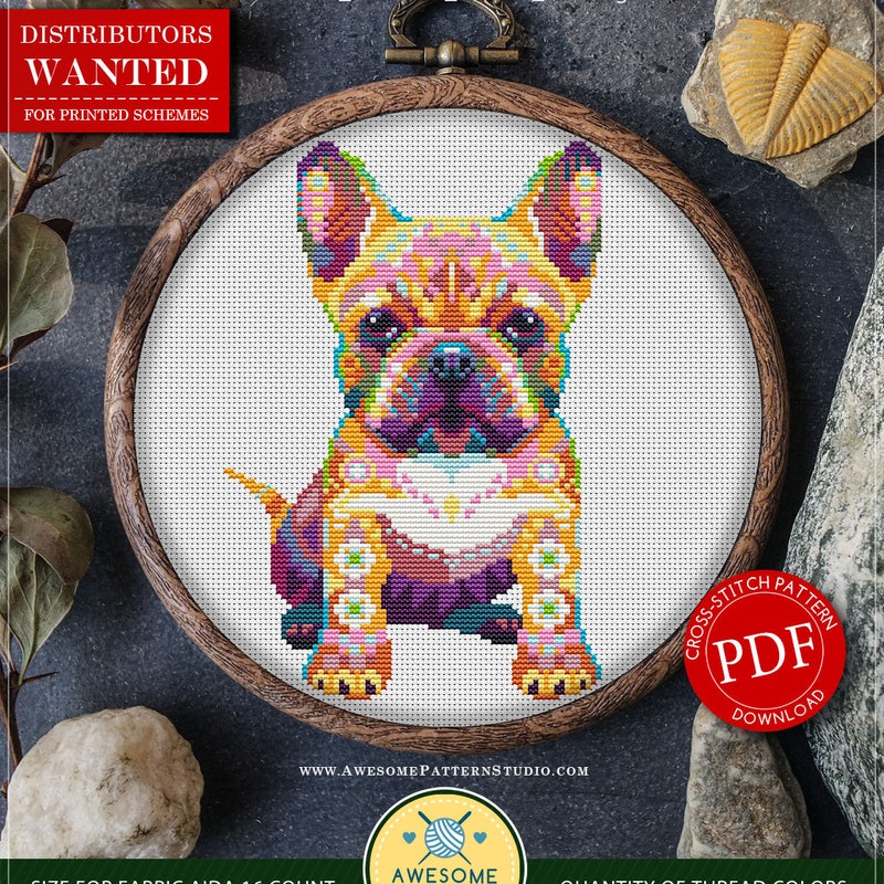 Bulldog Knitting Pattern - Etsy