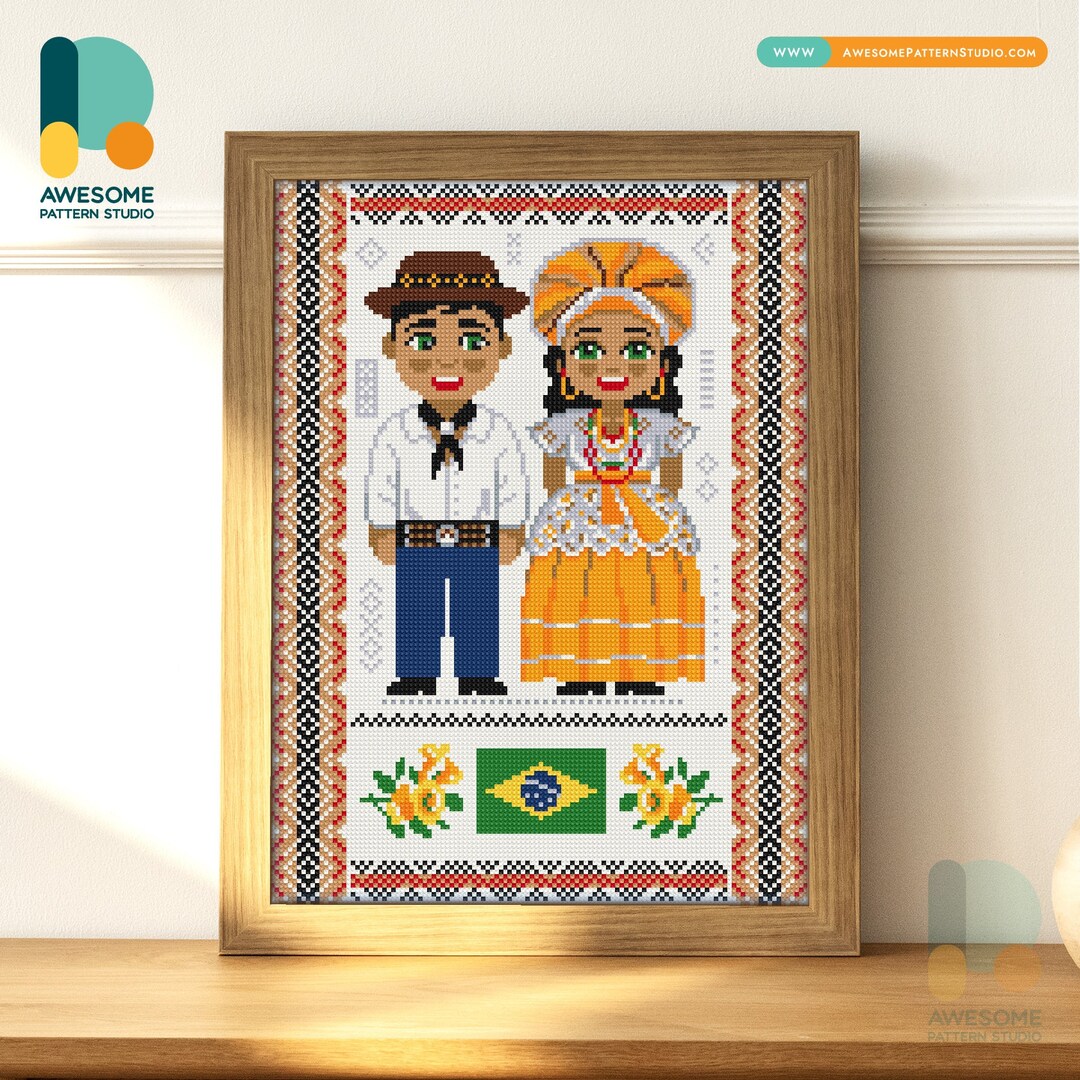 Traditional Brazilian Clothing DS2459, Diamond Painting DIY KIT ...