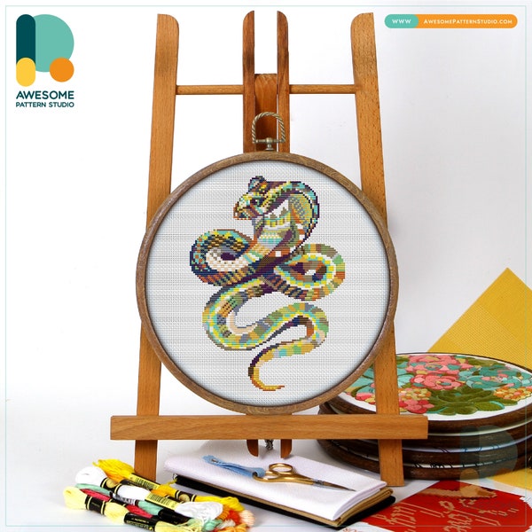 Snake Cross Stitch Pattern - Etsy