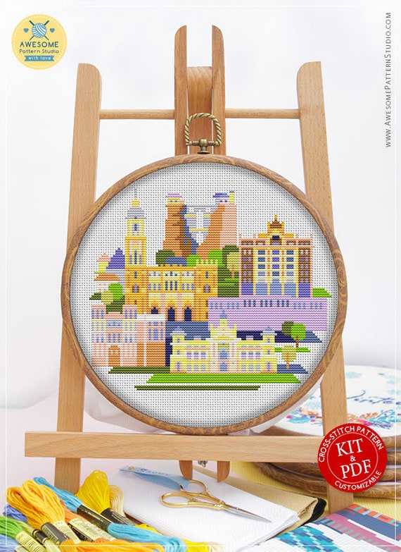 Malaga CS956 Counted Cross Stitch Pattern KIT and PDF Pdf | Etsy