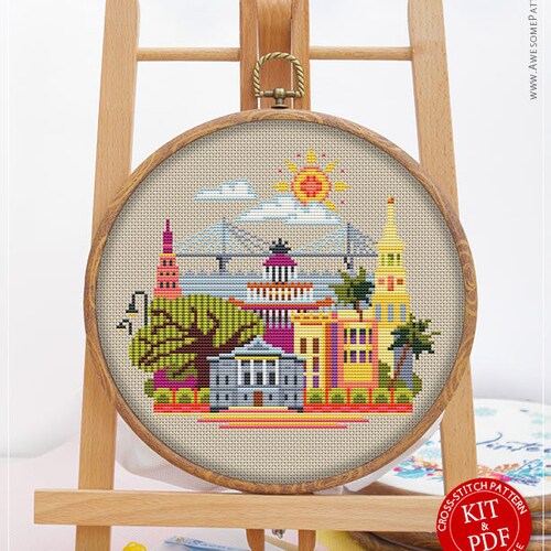 Charleston P071 Embroidery Cross Stitch Pattern Download - Etsy