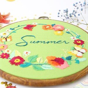 Summer Embroidery EM007 Embroidery Pattern KIT and PDF Diy - Etsy