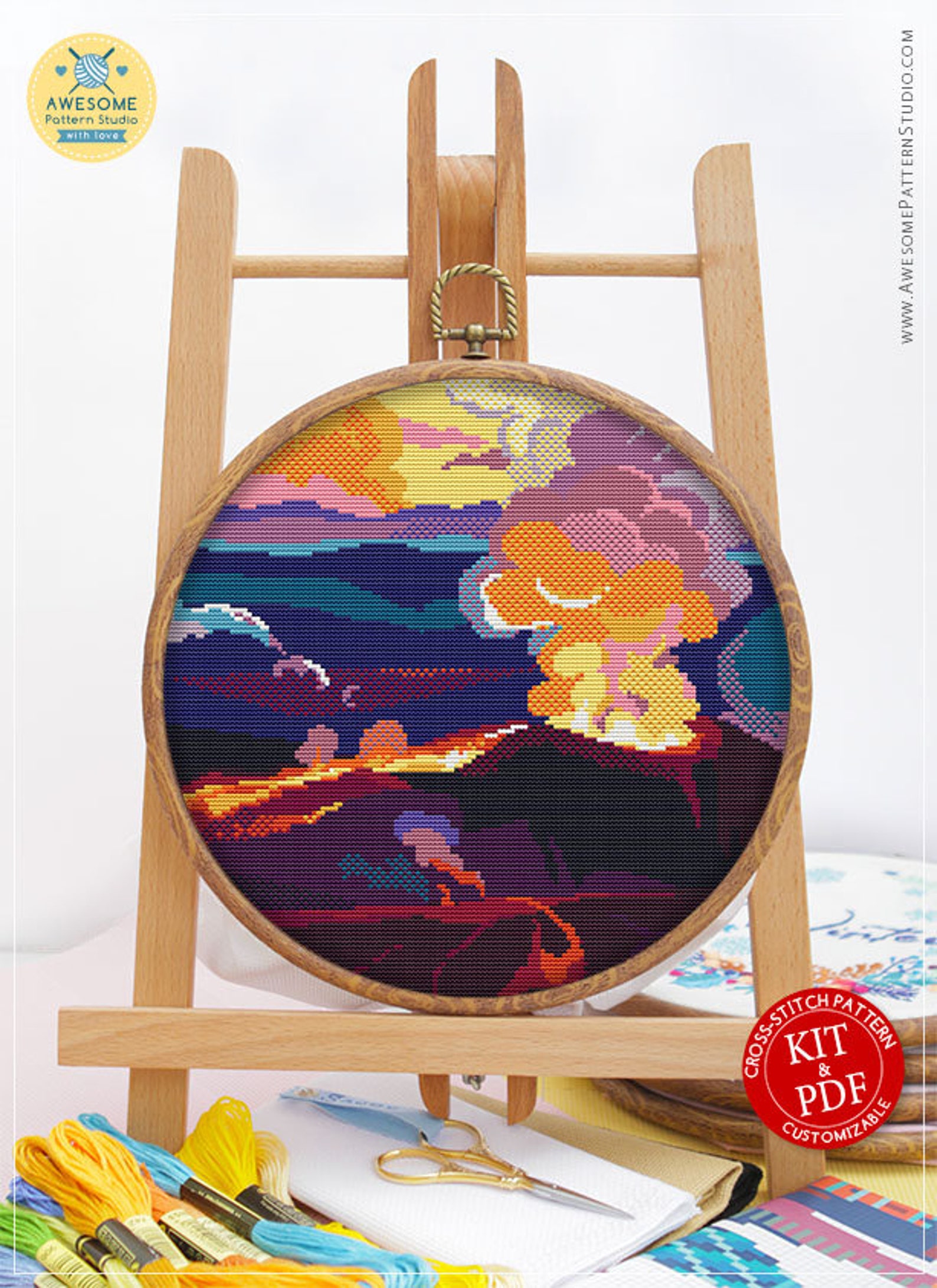 Hawaii Volcanoes National Park CS462 Counted Cross Stitch | Etsy