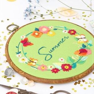 Summer Embroidery EM007 Embroidery Pattern KIT and PDF Diy | Etsy