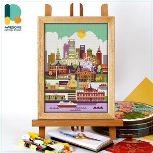 Helsinki CS1195, Counted Cross Stitch Pattern KIT and PDF Cross Stitch ...
