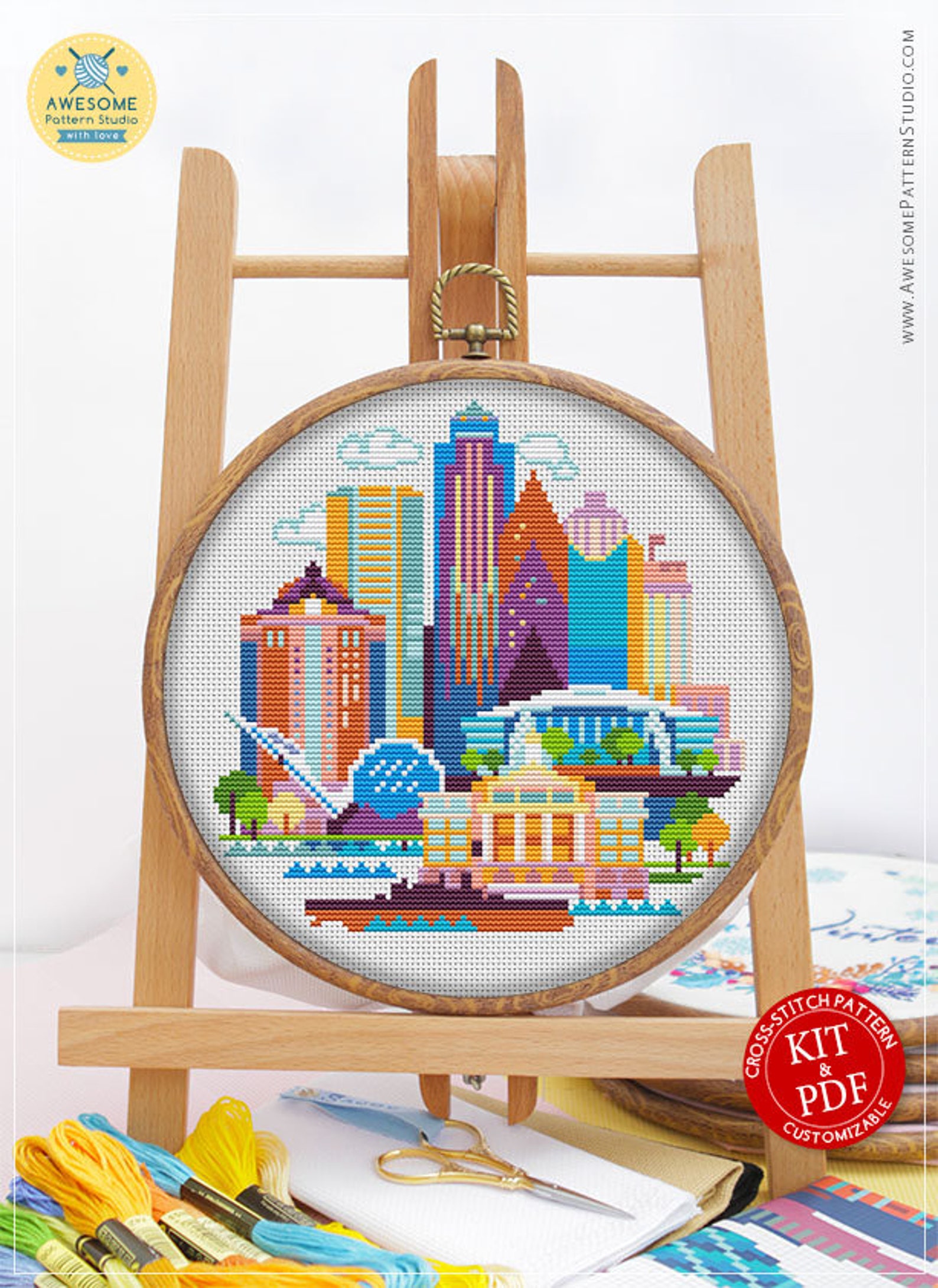 Houston CS1135 Counted Cross Stitch Pattern KIT and PDF - Etsy