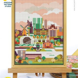 Rotterdam CS950 Counted Cross Stitch Pattern KIT and PDF - Etsy