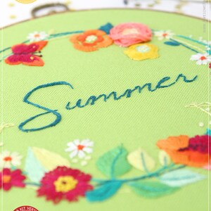 Summer Embroidery EM007 Embroidery Pattern KIT and PDF Diy - Etsy