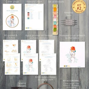 Plus Size Woman Embroidery EM030 Embroidery Pattern KIT and - Etsy