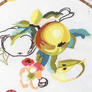 Apple Embroidery EM011 Embroidery Pattern KIT and PDF - Etsy