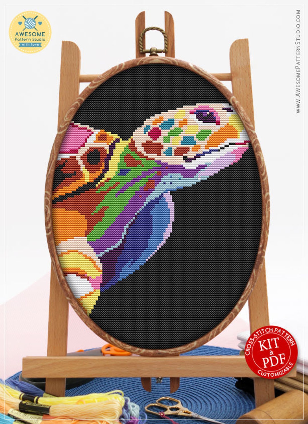 Sea Turtle Abstract Animal CS906 Counted Cross Stitch Pattern - Etsy