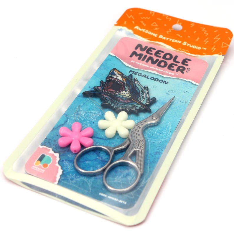 Megalodon Needle Minder – Ocean Predator Magnetic Needle Holder for ...