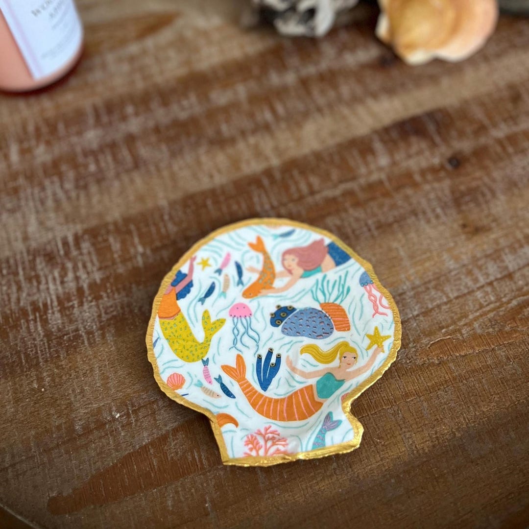 SM Mermaids Seashell Statement Dish - Etsy