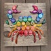 Rainbow Bottle Cap Crab - Etsy
