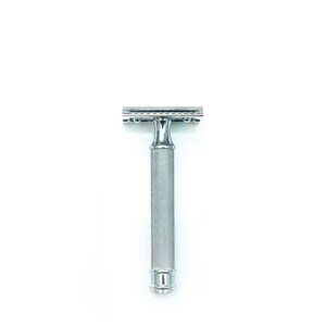 Solid Stainless Steel Safety Razor and 5 X Blades - Etsy