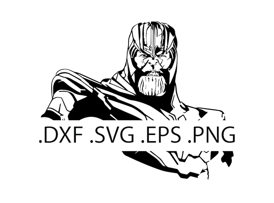 Thanos Bust - Avengers - Digital Download, Instant Download, Svg, Dxf ...