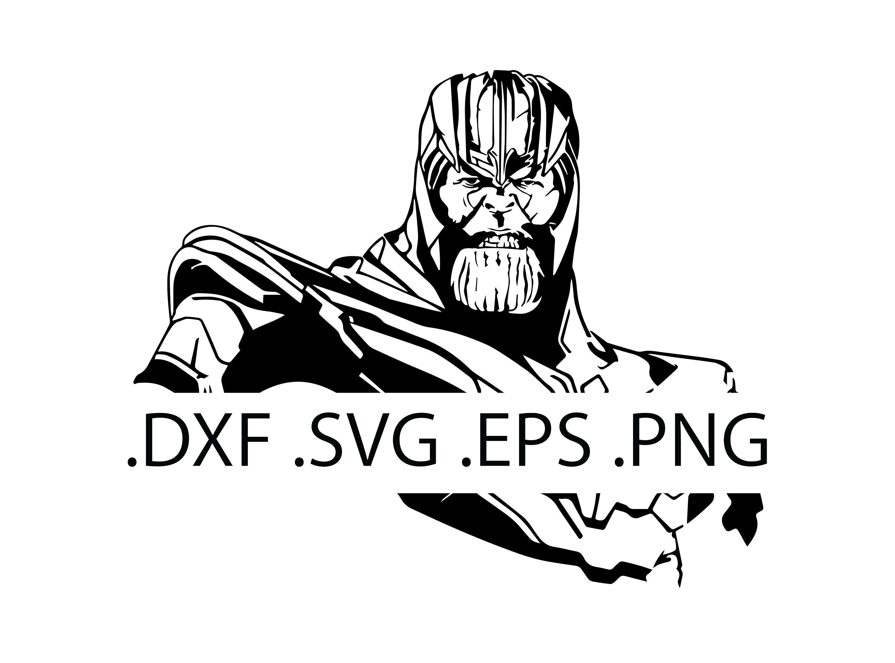 Thanos Bust - Avengers - Digital Download, Instant Download, Svg, Dxf ...