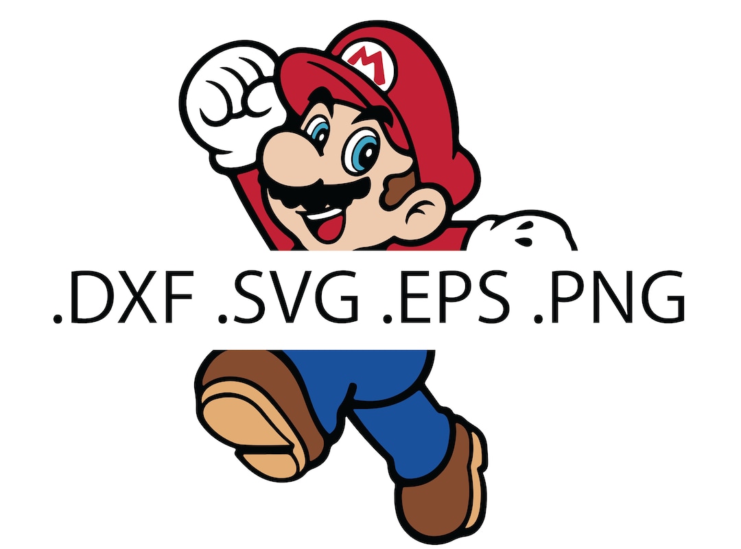 Jumping Mario - Super Mario - Digital Download, Instant Download, Svg ...
