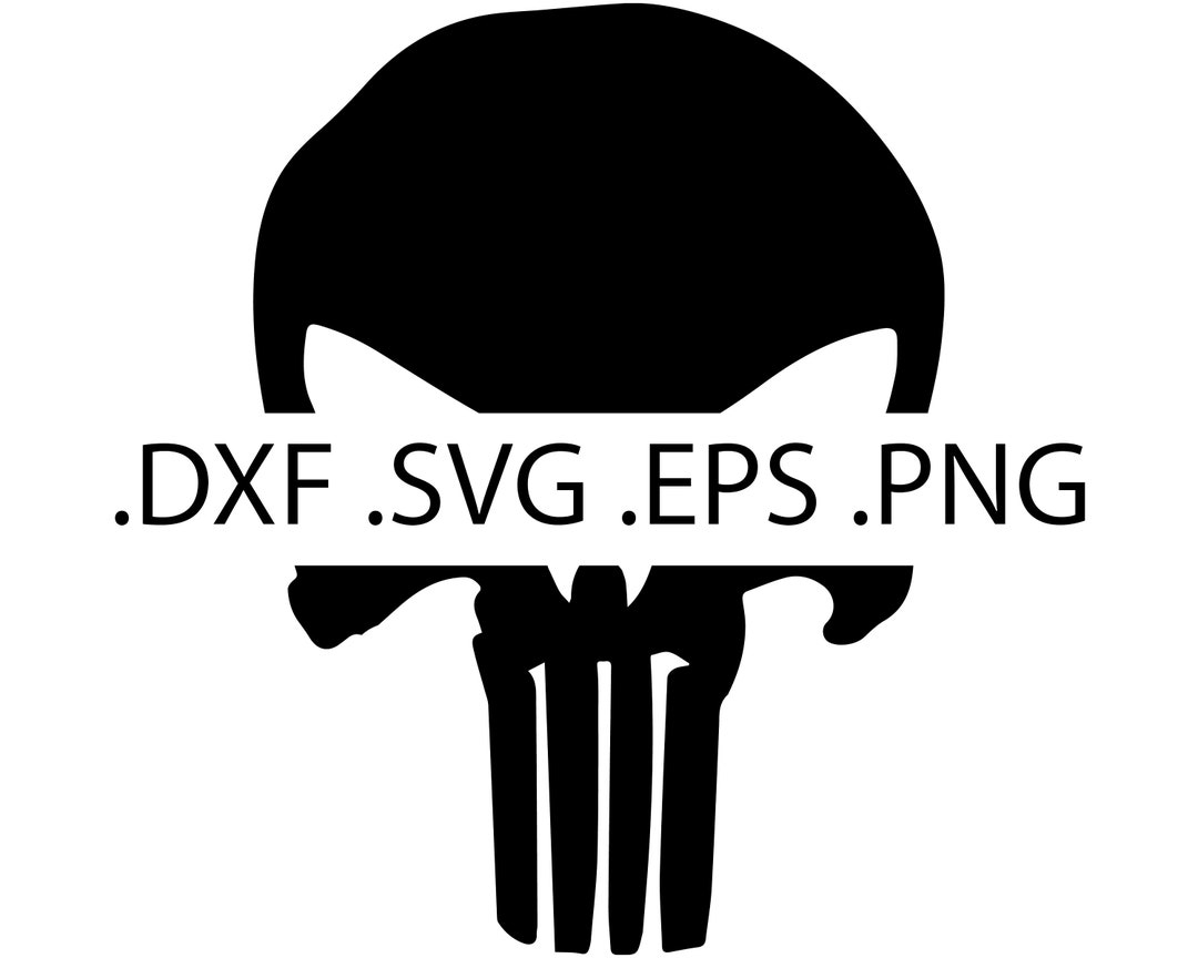 Punisher Skull Logo - Digital Download, Instant Download, Svg, Dxf, Eps ...