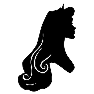 Princess Aurora Silhouette Bust Sleeping Beauty Digital Download ...