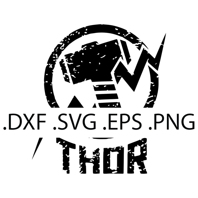 Thor Symbol - Digital Download, Instant Download, Svg, Dxf, Eps & Png ...