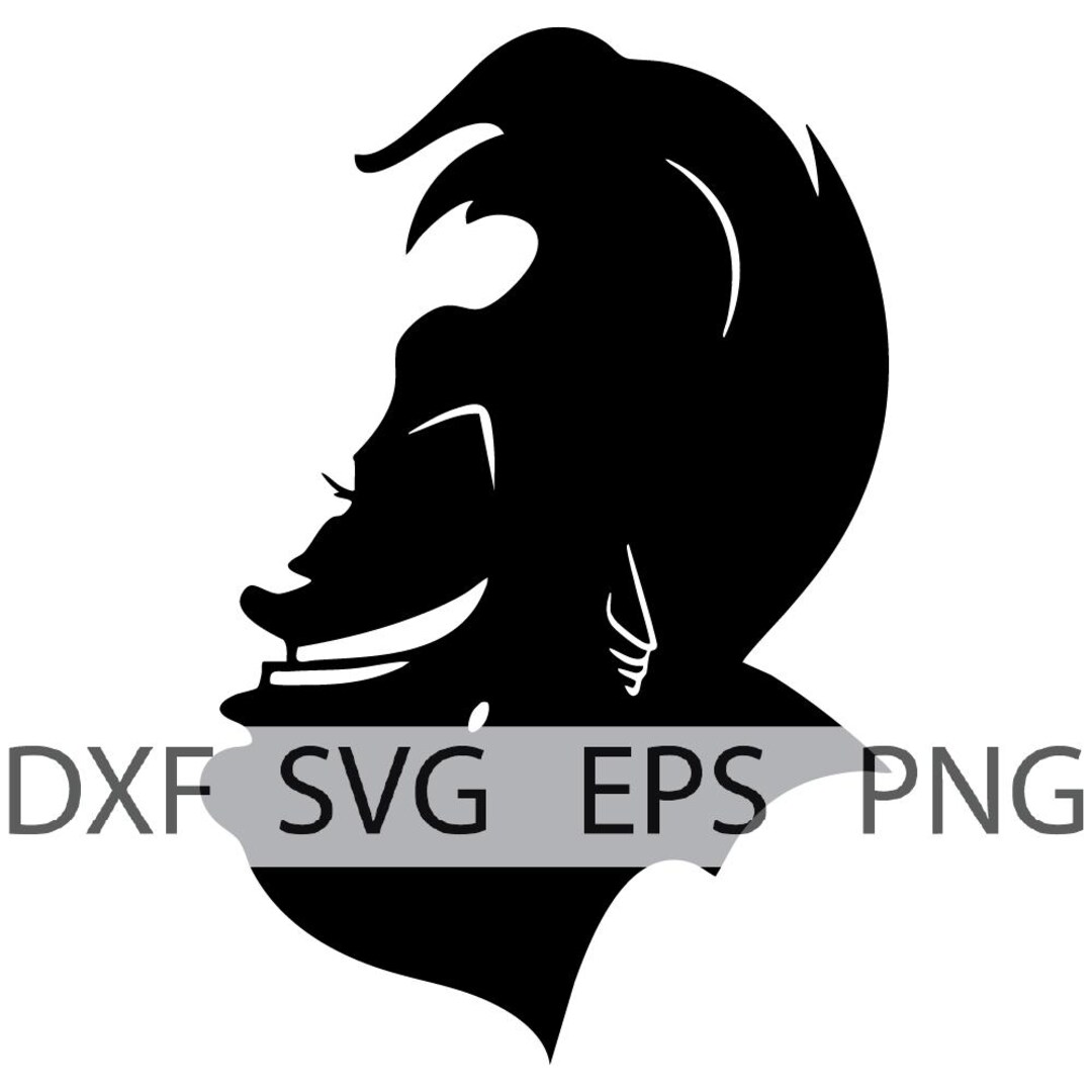 Ursula Silhouette Bust - the Little Mermaid - Digital Download, Instant ...